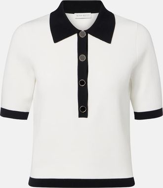 Nina Ricci Polohemd aus Rippstrick