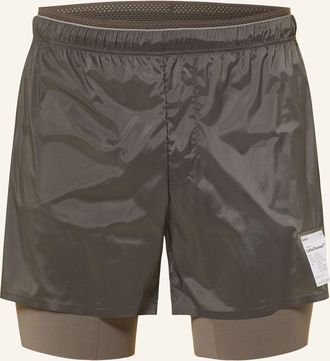 SATISFY Satisfy 2-In-1-Laufshorts Coffeethermal 8 gruen