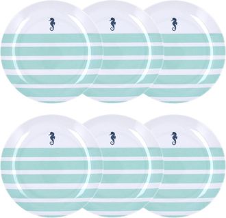 Quid Atlantic Set mit 6 Desserttellern, Melamin, 20 cm