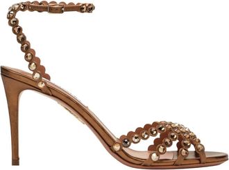 Aquazzura Femme, Chaussures, Brun, Taille: 40 EU Tequila Sandal 85