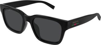 Gucci Eckige Sonnenbrille - - Accessories - Herren - Schwarzk - 55 MM