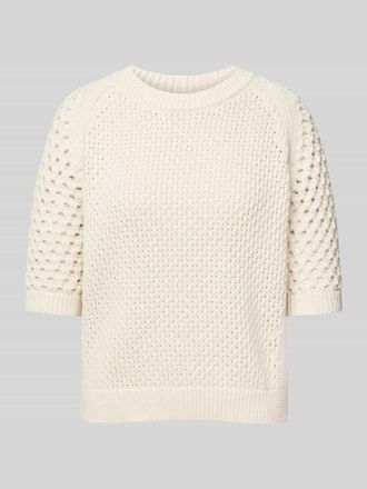 HUGO BOSS Strickpullover mit gerippten Abschl&uuml;ssen Modell Funima