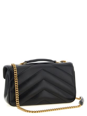 Saint Laurent Cassandre Shoulder Bag - Black