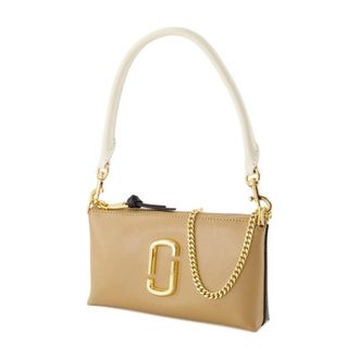 Marc Jacobs Womens The Pochette Shoulder Bag - Marc Jacobs Leather Brown Cowhide Shoulder-Hobo-Bags
