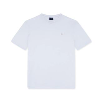Paul & Shark Homme, Tops, Blanc, Taille: M T-shirt en coton Perl&eacute;