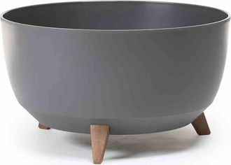 Siena Garden M82579 Oslo Pflanzgef&auml;&szlig; 29 cm, &Oslash;29 x 23cm, anthrazit