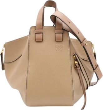 Loewe Pre-owned Hammock Small Leather 2way Bag - Femme - Pre-owned - Beige - Taille: ONE Size