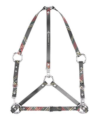 Vivienne Westwood harnais clouté à carreaux - Noir