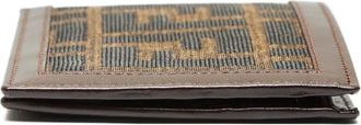 Fendi portefeuille à motif zucca (1980-1990) - Marron