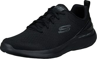 Skechers Homme Bounder 2.0 Nasher Baskets, Black Mesh Black Trim, 41.5 EU