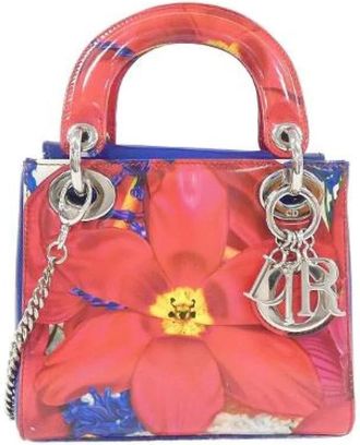 Dior Sac mini Lady Dior verni doccasion - Femme - Pre-owned - Rouge - Taille: ONE Size
