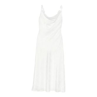 Rotate Maxikleid mit durchgehendem Jacquard-Blumendruck - - Dresses - Damen - Wei&szlig; - XS