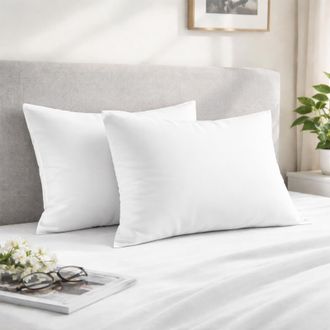 Pizuna Luxuri&ouml;s Kissenbezug 70x90 cm 2er Set Baumwolle Wei&szlig;, 1000 Fadenzahl aus 100% langstapeliger Baumwolle in Satinbindung Nur Kissenbezug (Hotel Kissenbe