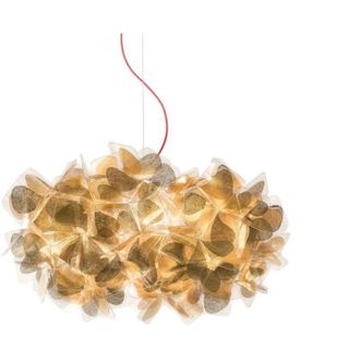 SLAMP [NEUWERTIG] B-Ware Slamp H&auml;ngeleuchte Pendelleuchte Clizia Mama Non Mama Gold Rot Cristalflex &oslash;53cm