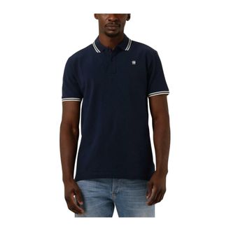 G-Star Slim Stripe Polo T-shirt Blau - - Tops - Herren - Blau - M