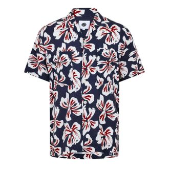 Pretty Green Bauhaus Hemd f&uuml;r Herren, Regul&auml;r (Marine)