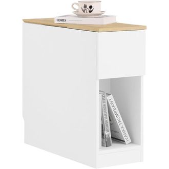SoBuy Sobuy - Tables de Nuit avec 3 Compartiments, Table dAppoint Tables de Nuit Chambre pour Canap&eacute; Salon Salle &agrave; Manger Cuisine, Petite Table Haute