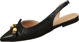 Generic Chaussures &agrave; bride arri&egrave;re pour femme - Bout pointu - Style d&eacute;contract&eacute; - Bout ferm&eacute; - Couleur unie - &Eacute;l&eacute;gantes - Confortables - L&eacute;g&egrave;res - &Eacute;l&eacute;gantes -