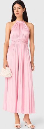 Maje Langes Plissiertes Kleid - Rosa - Maje