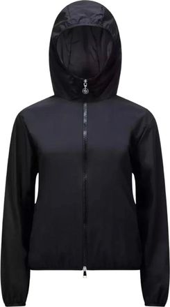 Moncler Femme, Vestes, Noir, Taille: 40 FR Fegeo Hooded Jacket