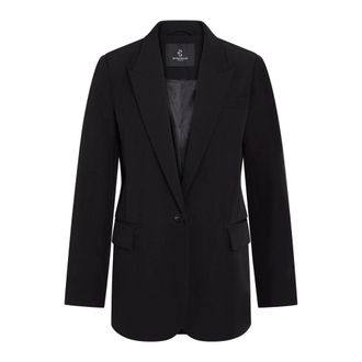 Bruuns Bazaar Schwarzer Blazer mit Klappentaschen - - Jackets - Damen - Schwarzk - XS