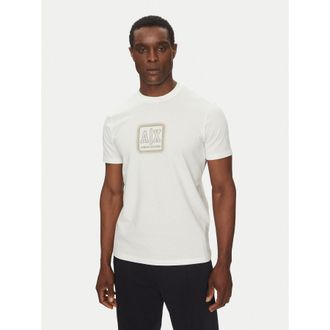 A|X Armani Exchange T-Shirt XM000545 AF10361 U0009 Weiß Regular Fit