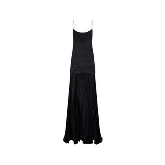 Roberto Cavalli Seidenkleid mit Schlangenhaut-Effekt - - Dresses - Damen - Schwarzk - S