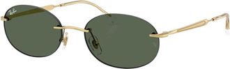 Ray-Ban unisex, Accessoires, Jaune, Taille: 54 MM Rb3767 Lunettes de soleil