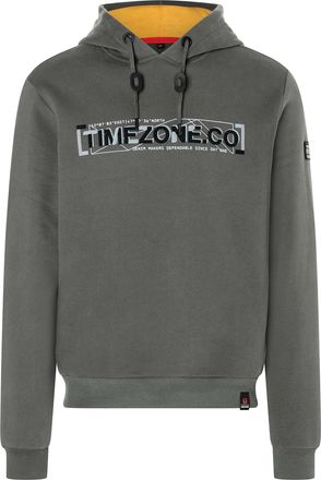 Timezone Herren Cosy Hoodie Kapuzenpullover, Raven Black, XXL