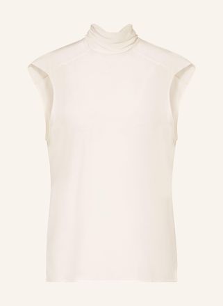 HUGO BOSS Schluppenbluse Besei Aus Seide weiss