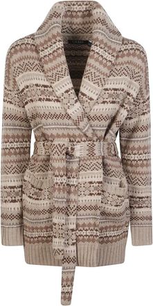 Ralph Lauren Femme, Pulls, Multicolore, Taille: 36 FR Cardigan avec Ceinture