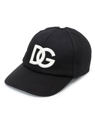 Dolce & Gabbana casquette à logo brodé - Noir