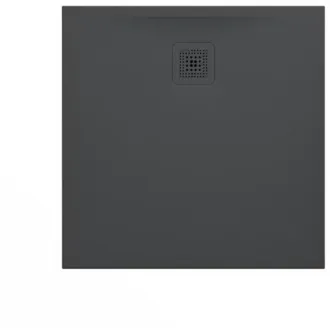Laufen Pro Duschwanne in Gelcoat Marbond, extraflach, eckig, Ablauf seitlich 80x80, Anthrazit matt (H2109500780001) - Laufen