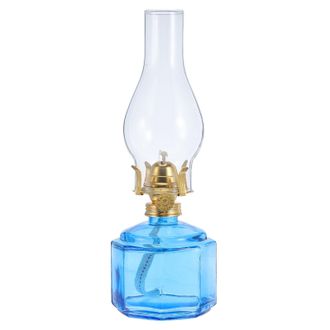Artibetter SOLUSTRE Vintage Glas Petroleumlampe f&uuml;r Au&szlig;enbereich Windfeste Laterne mit Dochtregler Kompatibel mit Petroleum und Lampen&ouml;l Beleuchtungsdekoration f
