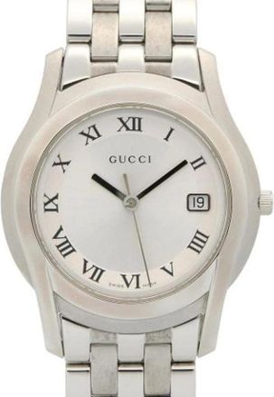 Gucci Montre Pre-owned 5500M - Homme - Pre-owned - Gris - Taille: ONE Size