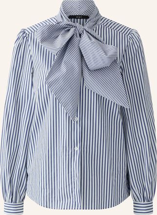 Oui Schluppenbluse blau