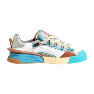 Dolce & Gabbana Homme, Chaussures, Multicolore, Taille: 44 EU Leather Low Top Baskets