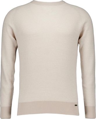 Gentiluomo Homme, Pulls, Beige, Taille: M Round Neck Ls