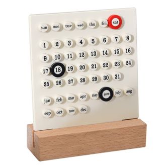 CHICIRIS H&ouml;lzerner Kinderkalender, Entwicklungsorientierter, Handbetriebener DIY-Planer f&uuml;r den Heimgebrauch, Ideal f&uuml;r Im Vorschul- und Heimschulalter, ABS, H