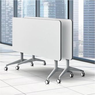 Generic Konferenztisch, mobiler Computertisch, klappbarer Schreibtisch for Klassenzimmer, B&uuml;ro, ausgestattet mit 360&deg; leisen Universalr&auml;dern(2pcs,160 * 60 * 7
