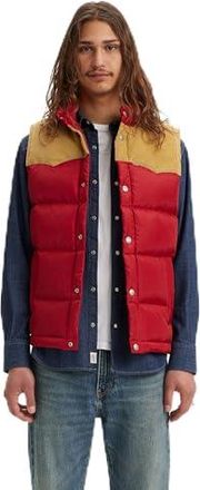 Levi's Homme Western Super Puffer Vest, Rhythmic Red, XL