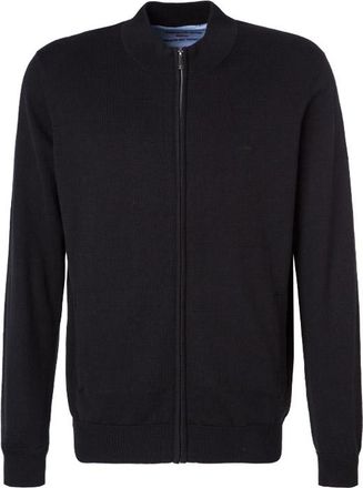 Fynch-Hatton Fynch-Hatton Herren Cardigan schwarz Baumwolle unifarben