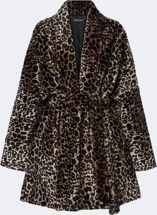 Nour Hammour Manteau portfeuille Raquel en shearling