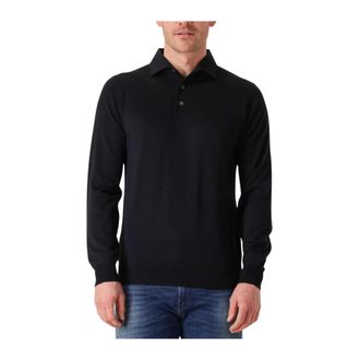 FILIPPO DE LAURENTIIS Polo Ml Paramontura R.Merino - Homme - Tops - Bleu - Taille: XL