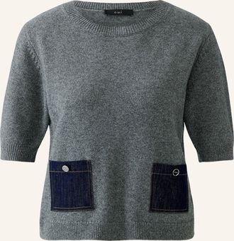 Oui Strickshirt grau