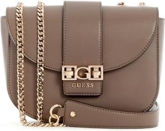 Guess sac à épaule bandoulière Jane Covertible Xbody Flap Dark Taupe