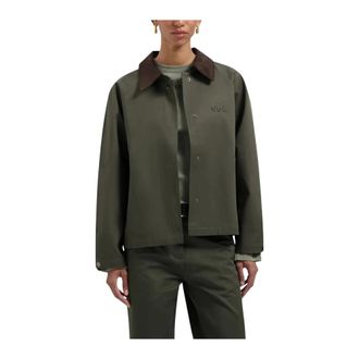 Olaf Hussein Workwear Jacke - - Jackets - Damen - Gr&uuml;n - S