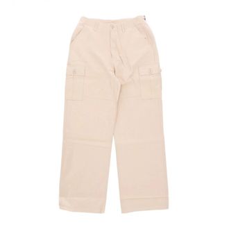 HUF Stylische Weite Cargohose - - Trousers - Damen - Beige - S
