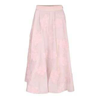 Rotate Gebl&uuml;mter Midirock - - Skirts - Damen - Rosa - S