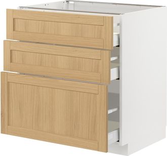 IKEA METOD / MAXIMERA Unterschrank mit 3 Schubladen